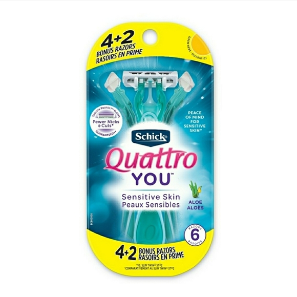 Schick | Bath & Body | 52 New Schick Sensitive Skin Shaving Razors ...